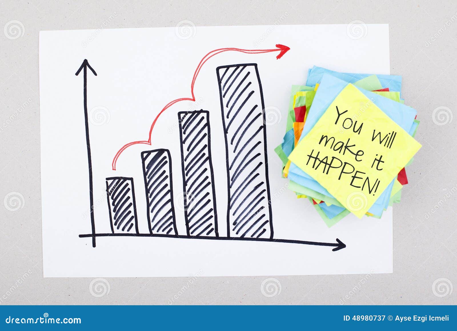 Motivational Phrase Success Note Stock Image - Image of persistence ...