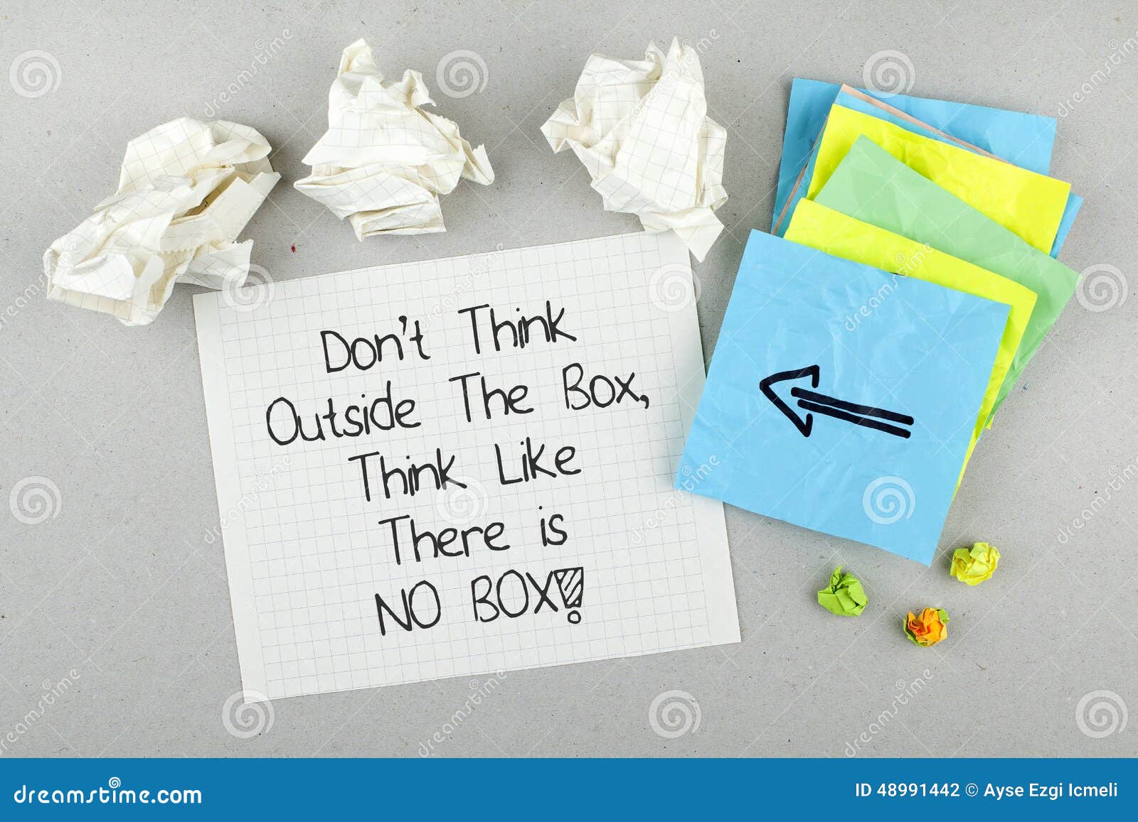 Motivational Phrase Unique Different Thinking Concept Stock Photo ...