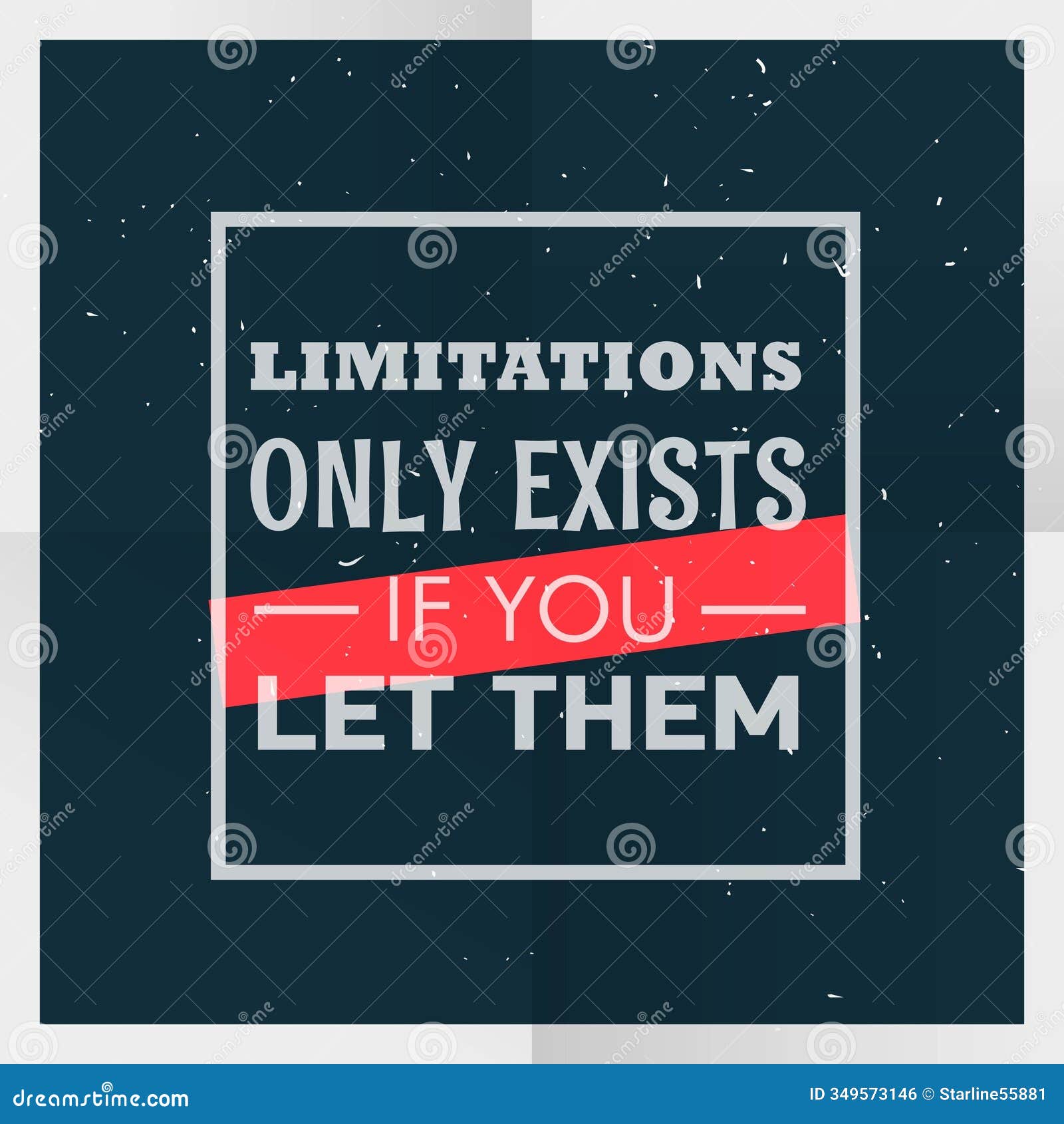 Motivational Quotation Poster on a Blue Background Stock Vector ...