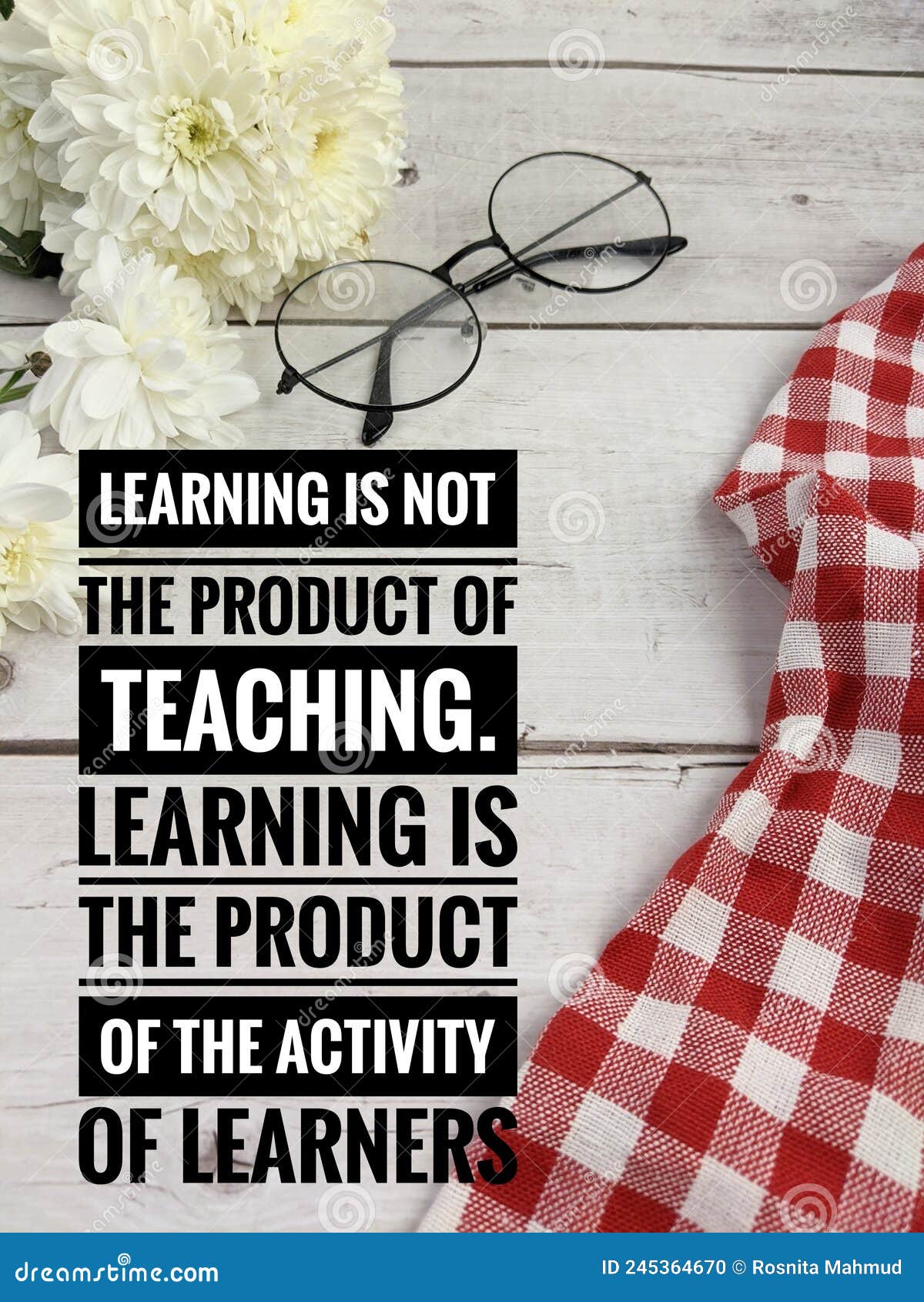 Motivational Quote about Education and Learning Stock Photo - Image of ...