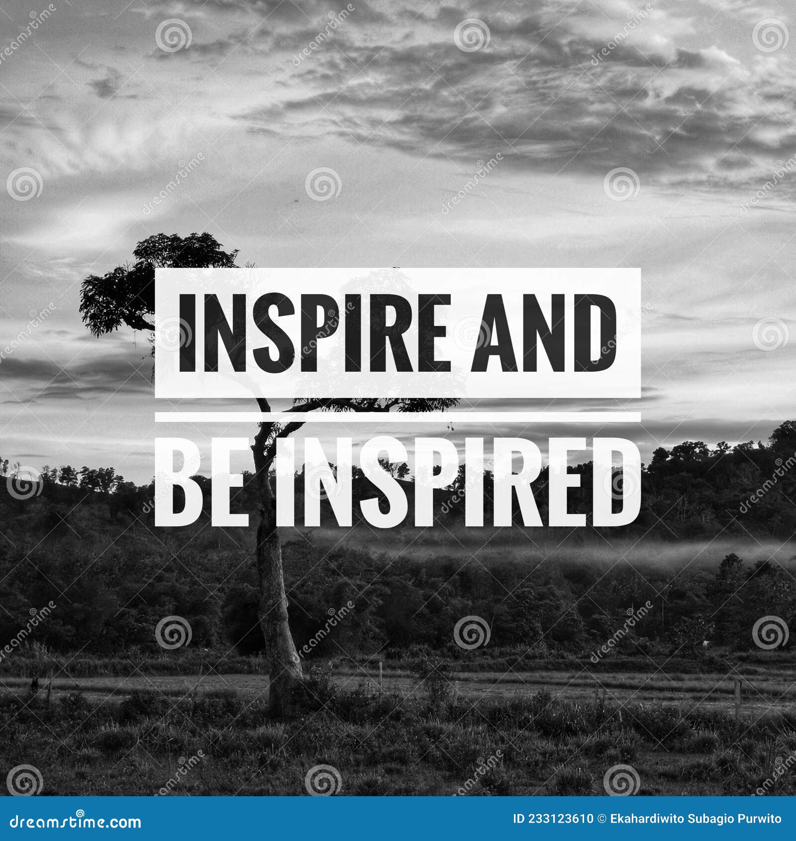 Motivational Quote. Inspire and Be Inspired Stock Photo - Image of ...