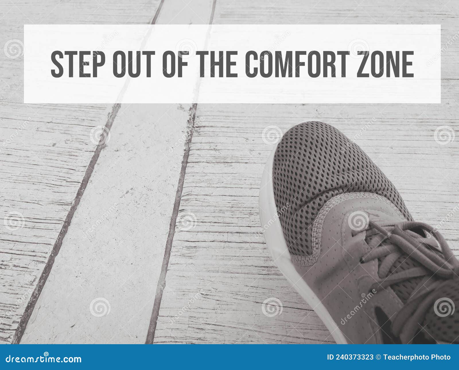 Motivational Quote with Phrase STEP OUT of the COMFORT ZONE Stock Image ...