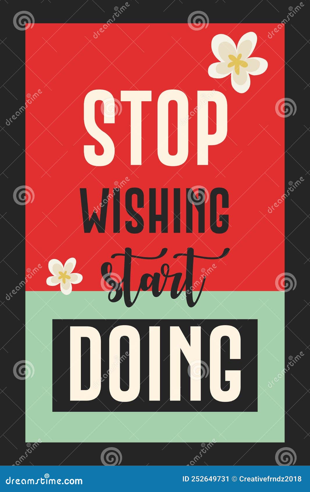 Motivational Quotes with Background Stock Vector - Illustration of word ...