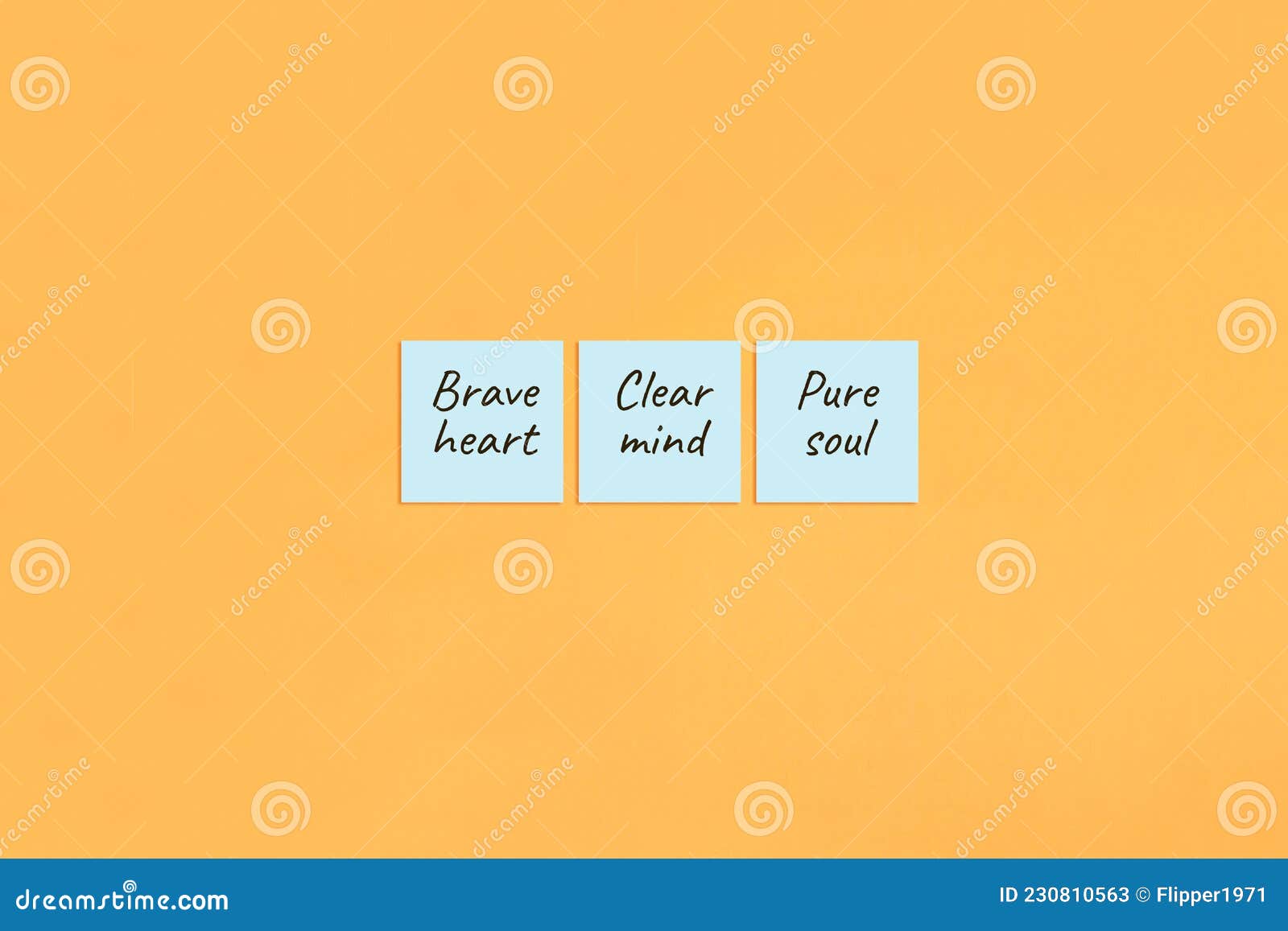 Motivational Quotes on Sticky Notes Stock Image - Image of phrase ...