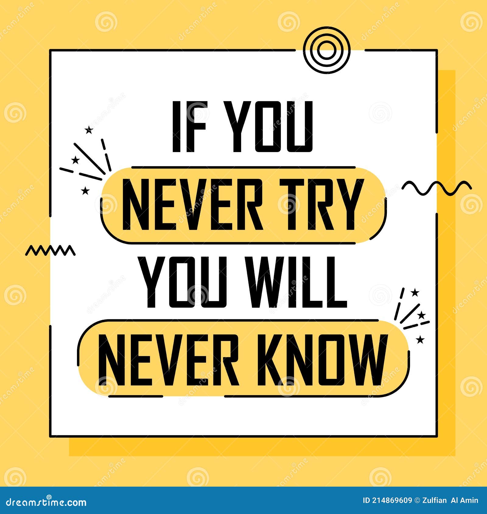 Motivational Quotes Poster Design Idea. Stock Vector - Illustration of ...