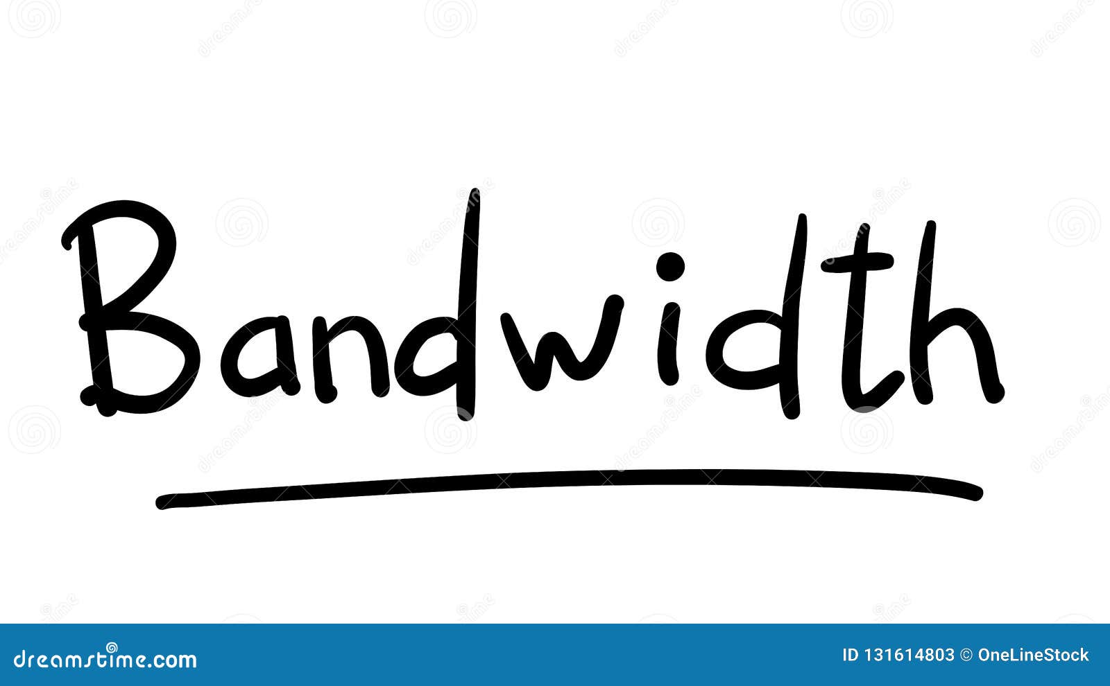 Business Buzzword: Bandwidth - Vector Handwritten Phrase Stock Vector ...