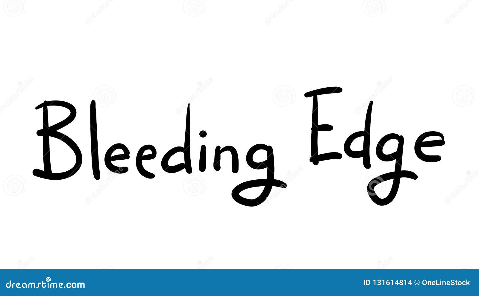 Bleeding Edge Sticker. Bleeding Edge Label Cartoon Vector ...