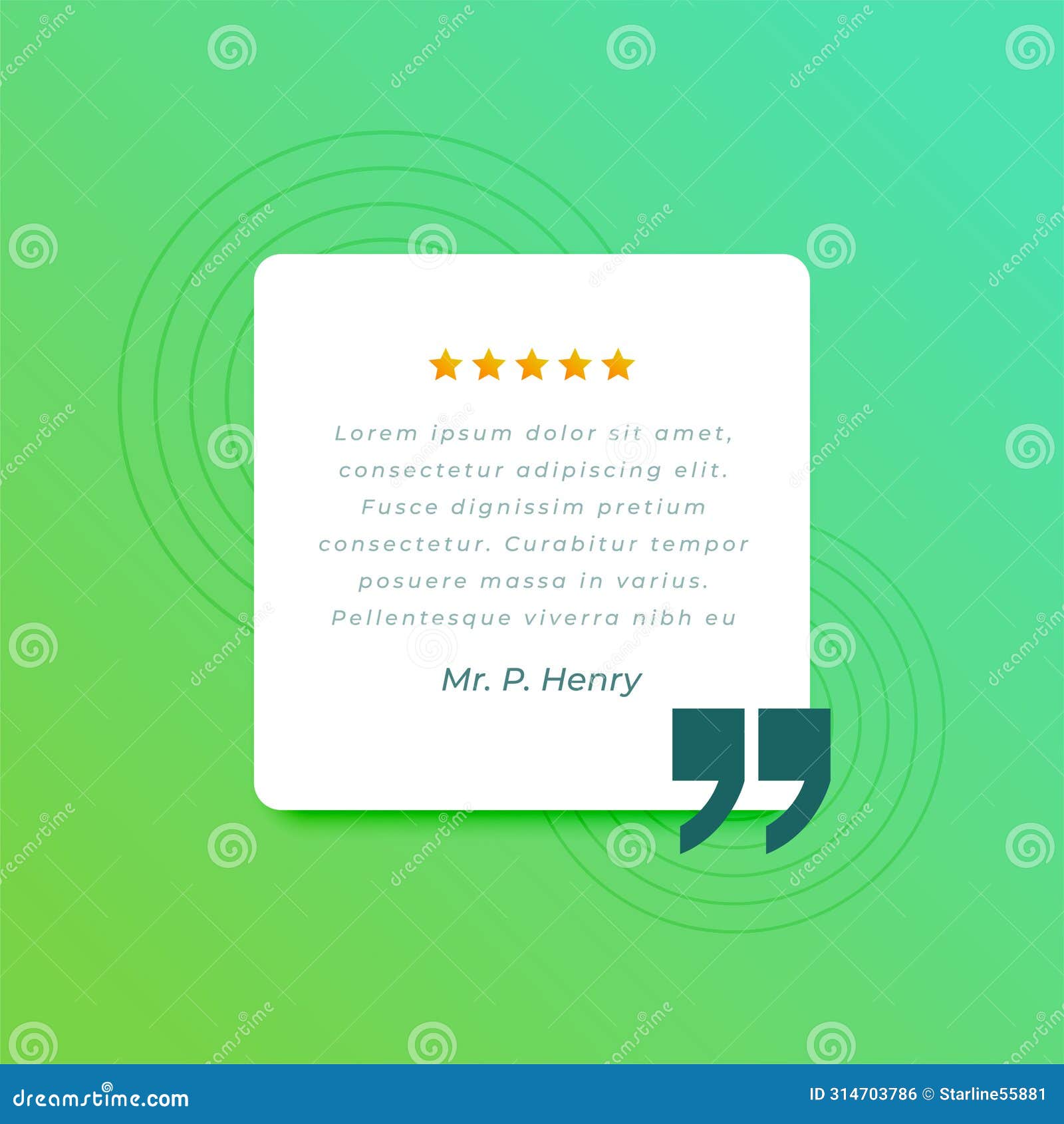 Motivational Testimonial Quote Background with Aphorism Mark Stock ...