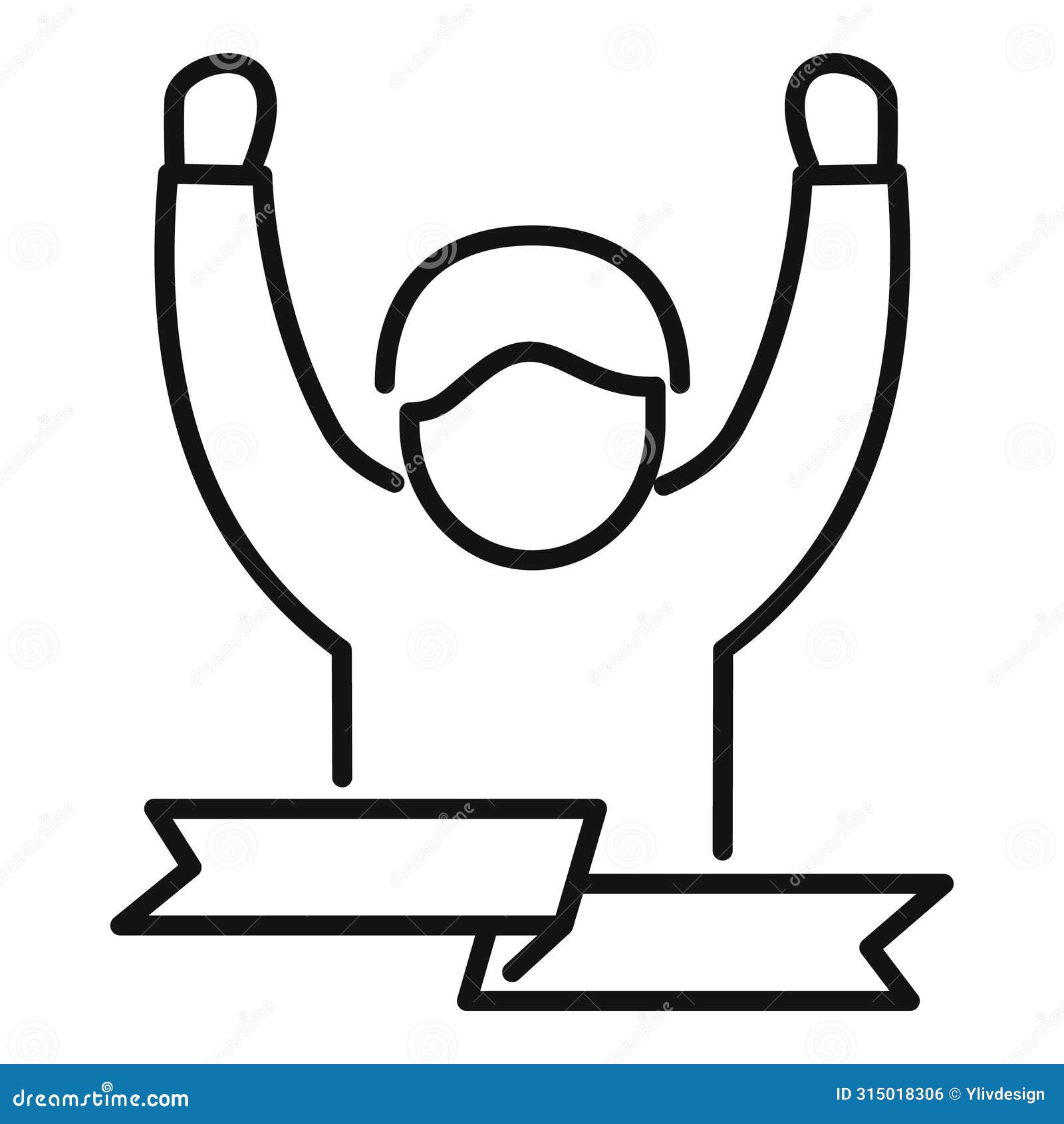 Motivational Winner Speaker Icon Outline Vector Speech Orator Stock Illustration Illustration