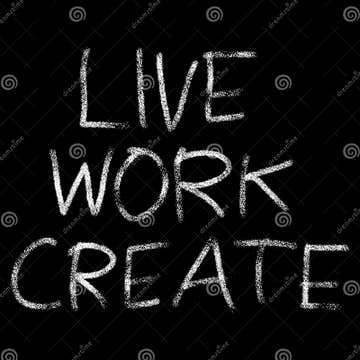 Live work create stock illustration. Illustration of creative - 238875843