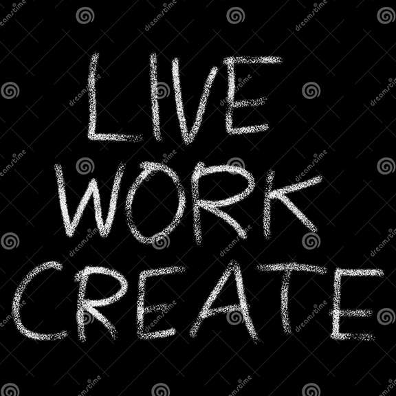 Live work create stock illustration. Illustration of creative - 238875843