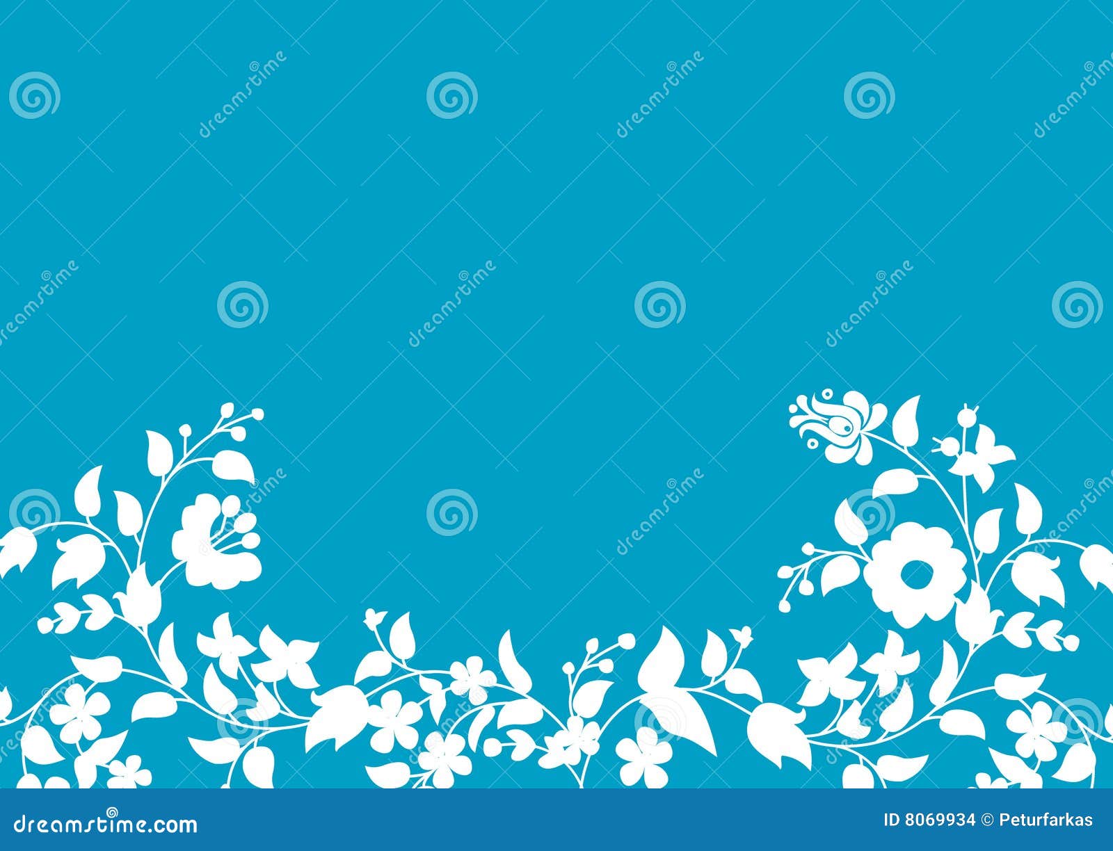 Motives on light blue stock vector. Illustration of folk - 8069934