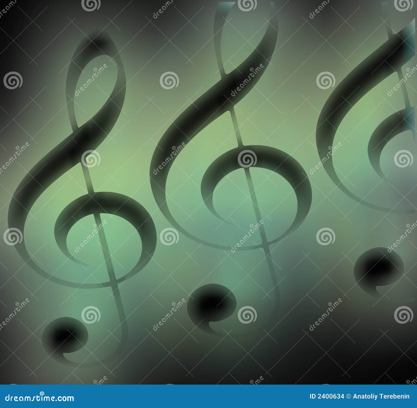 Motivo musical. stock de ilustración. Ilustración de color - 2400634