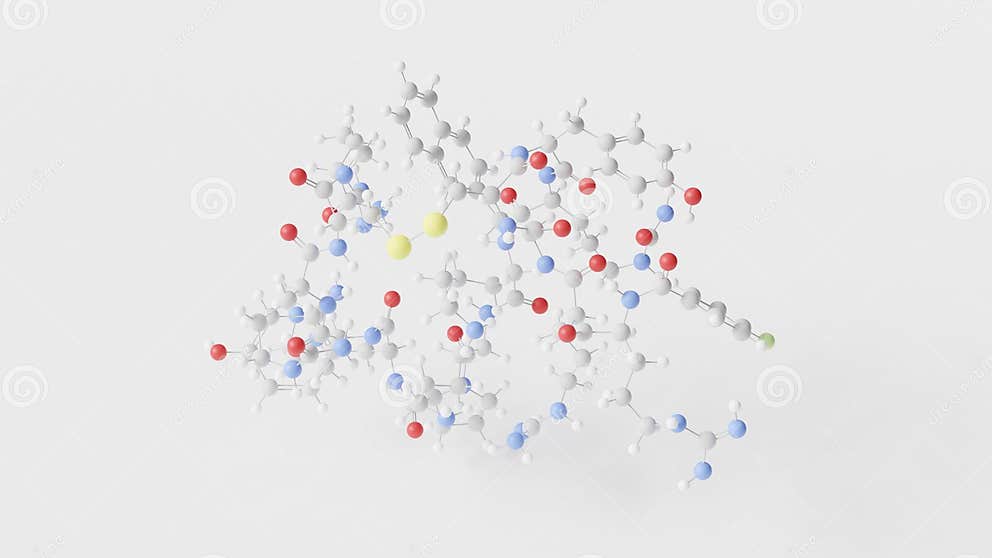 Motixafortide Molecule 3d, Molecular Structure, Ball and Stick Model ...