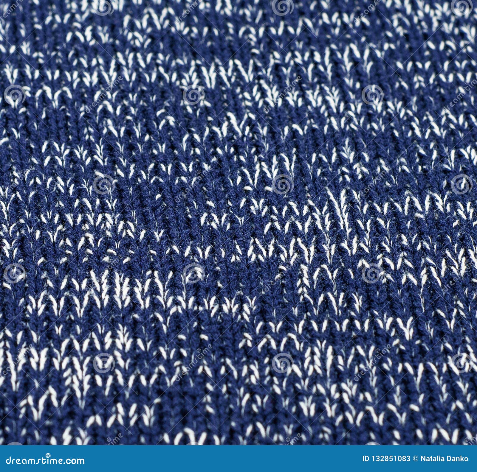 Motley blue knitted fabric stock image. Image of textured - 132851083