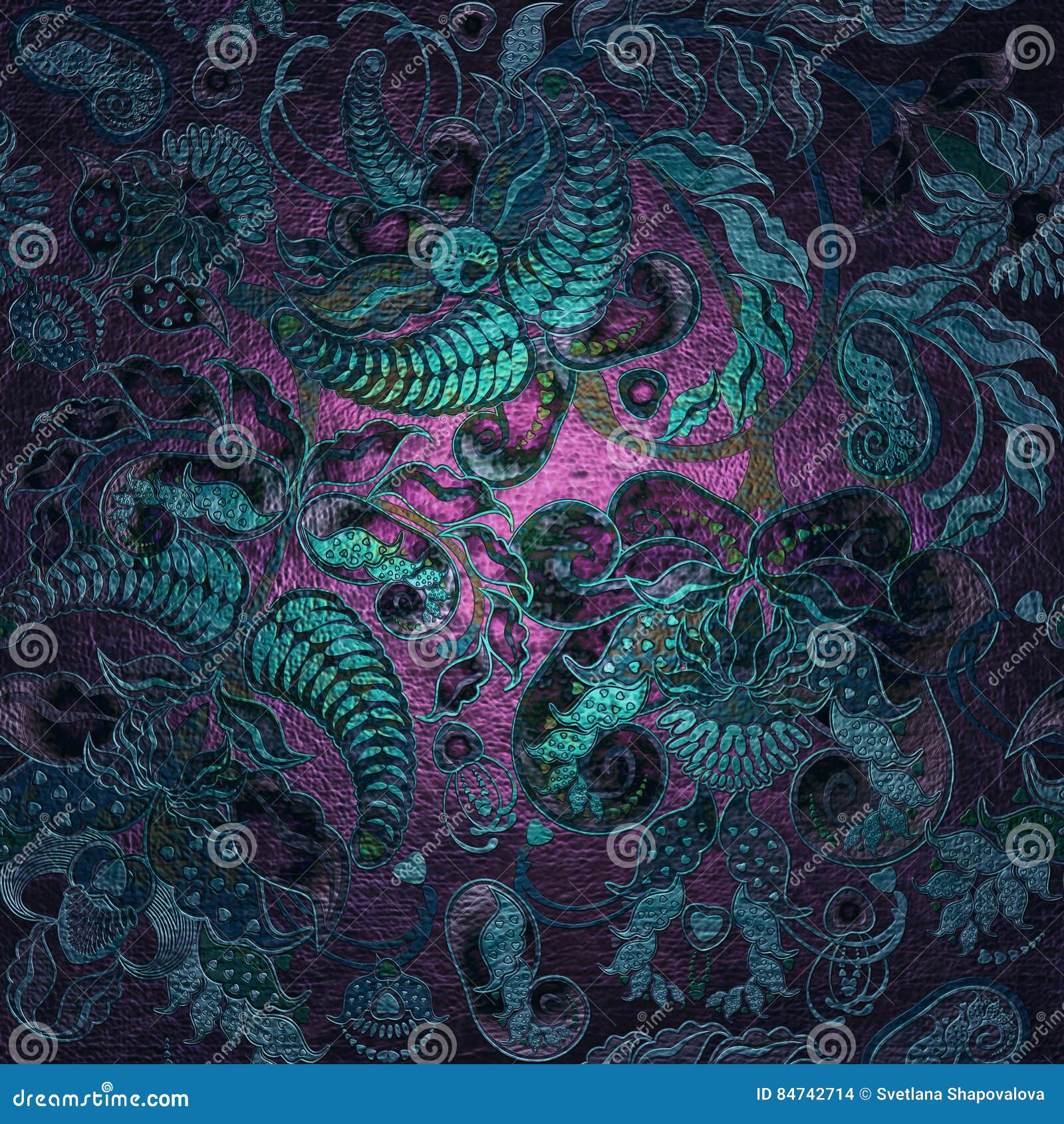 Motley Floral Pattern on Spotted Relief Background Stock Illustration ...