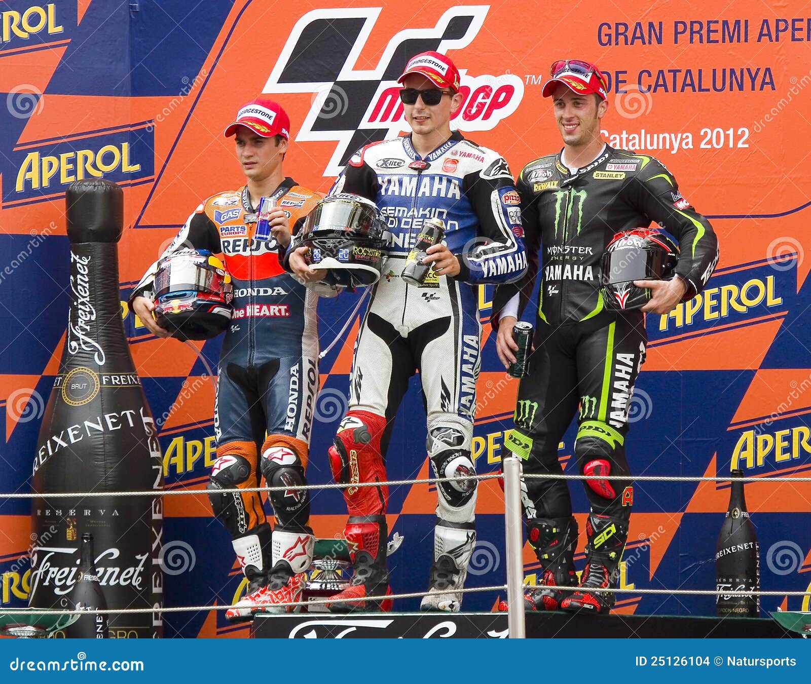 Moto GP Podium editorial stock image. Image of curve - 25126104