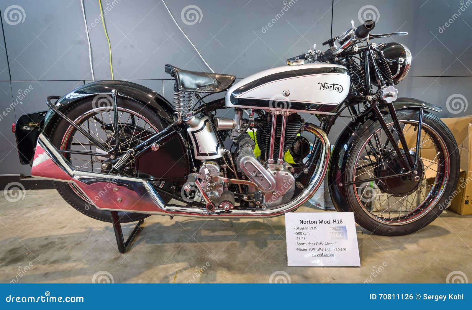 Moto Norton Model 18, 1935 photo éditorial. Image du luxe - 70811126