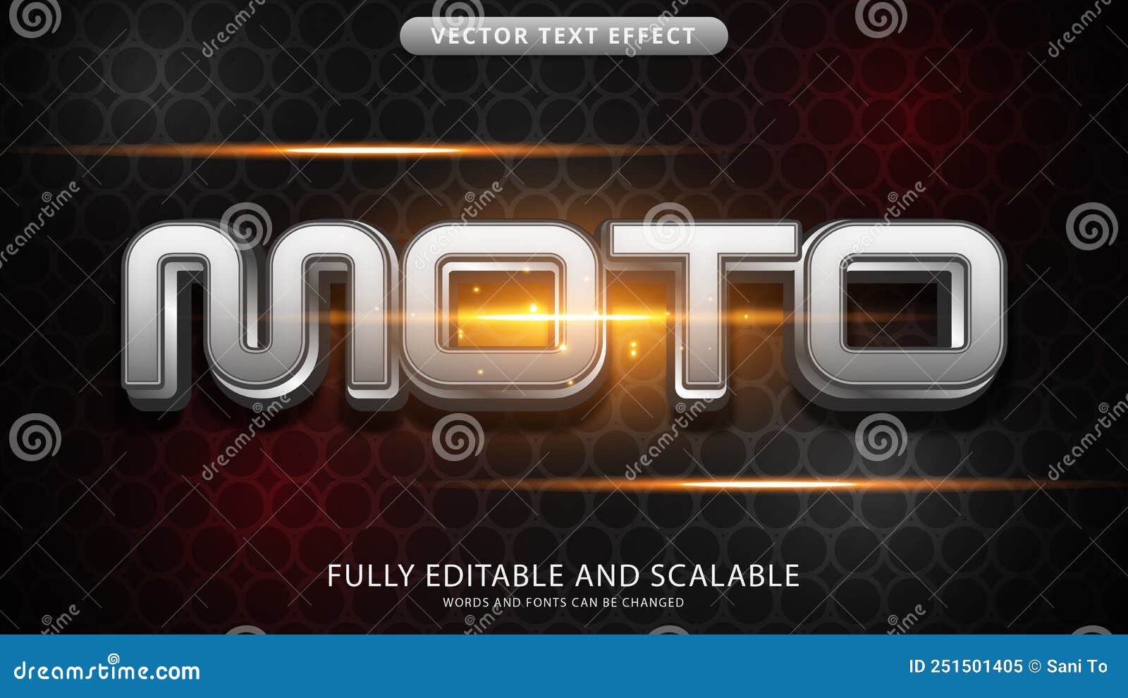 Moto Text Effect Editable Eps File Stock Vector - Illustration of motor ...