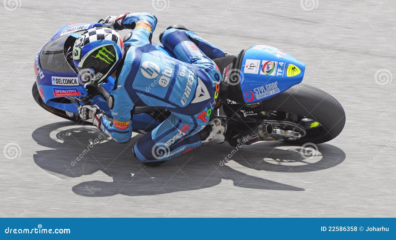 Moto2 rider editorial stock photo. Image of machine, motor - 22586358