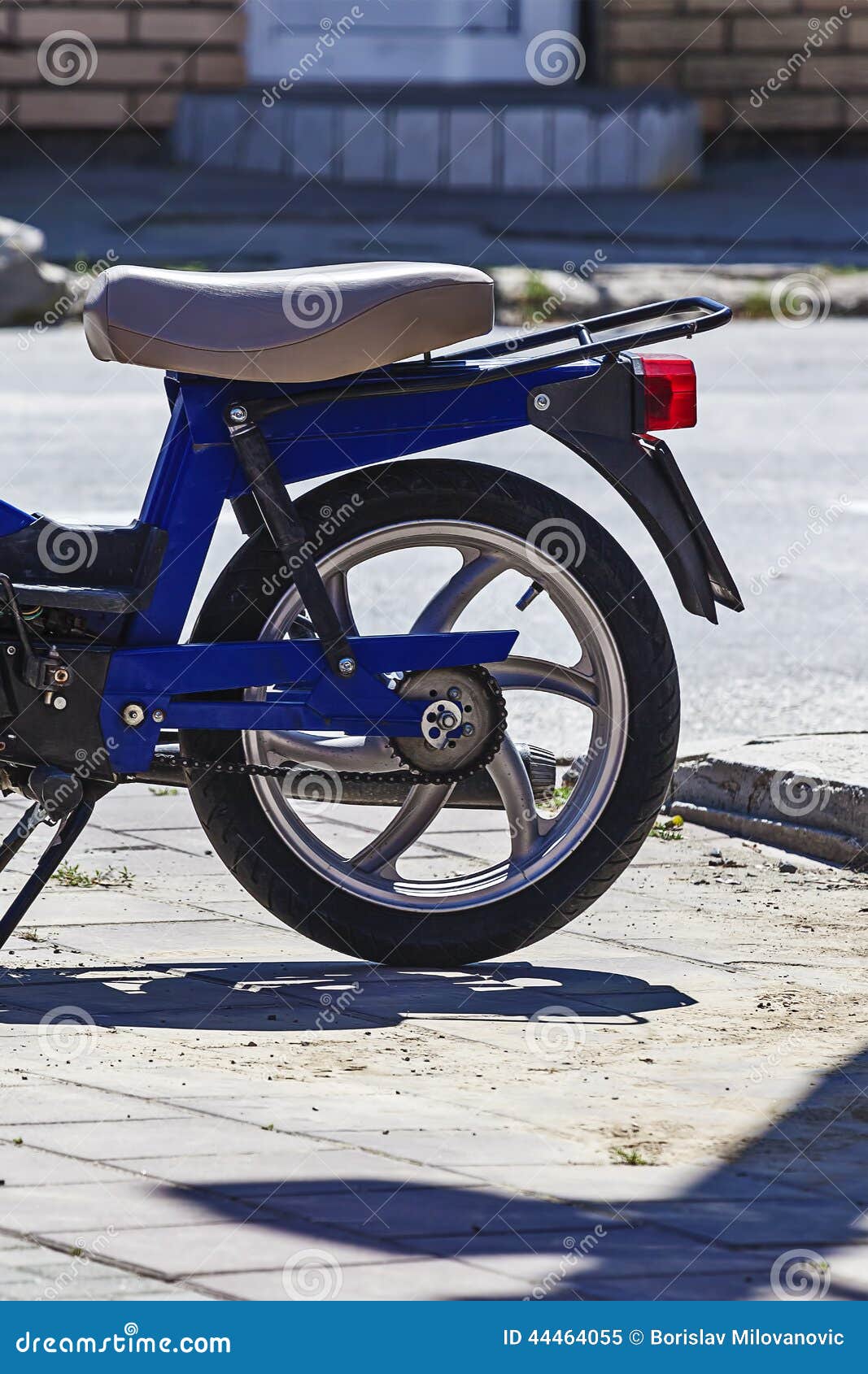 Motocicleta azul imagen de archivo. Imagen de azul, calle - 44464055