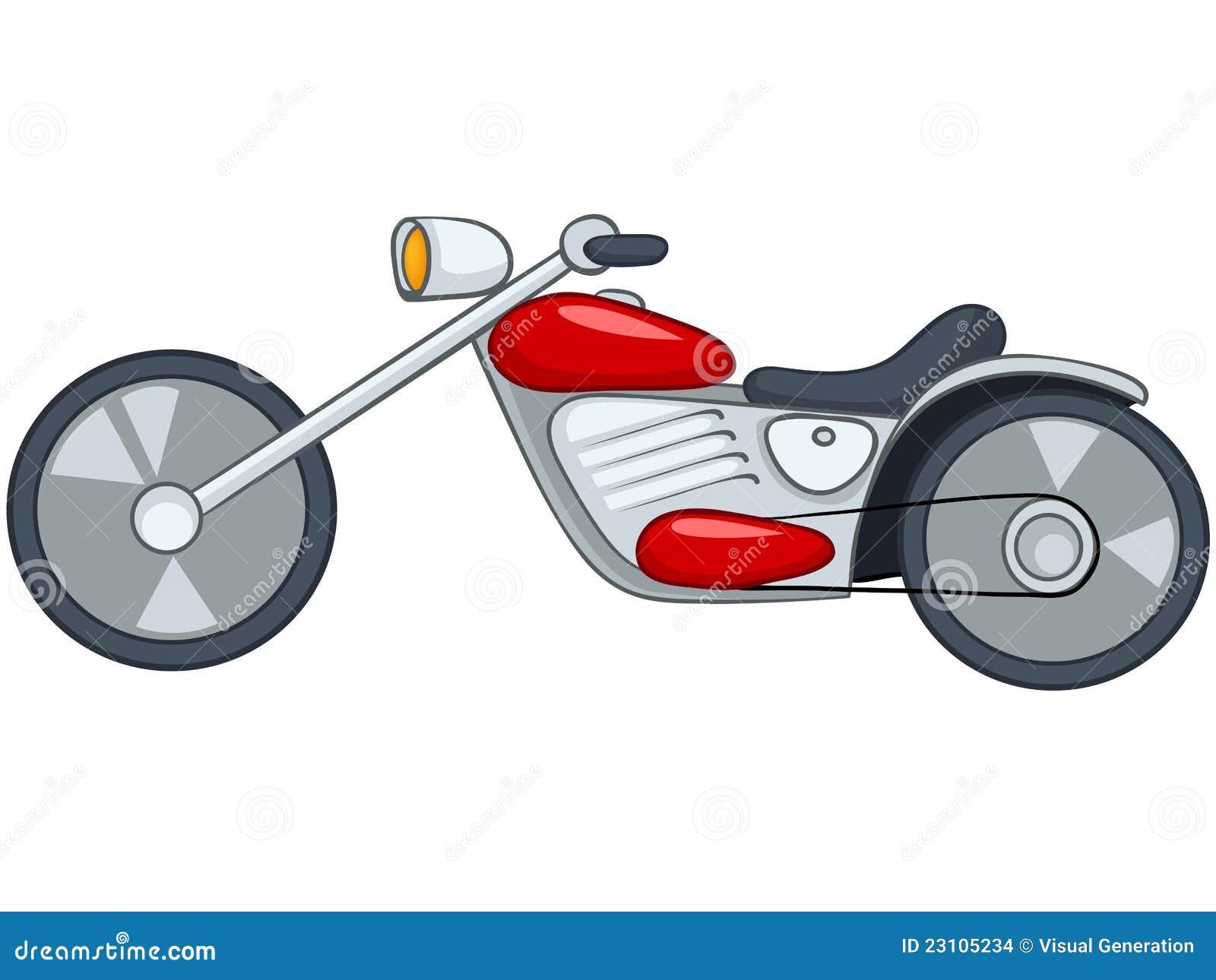 Motocicleta Dos Desenhos Animados Ilustração do Vetor - Ilustração de ...