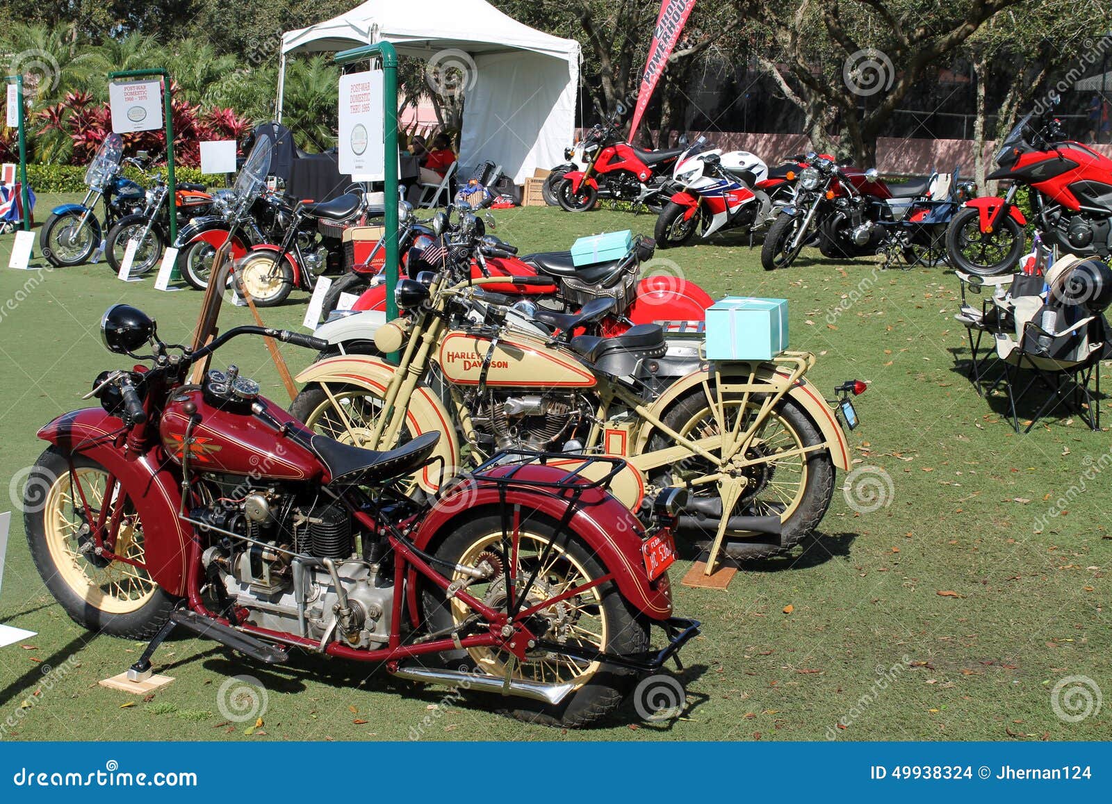 Motocicli Americani D'annata Immagine Stock Editoriale - Immagine di ...