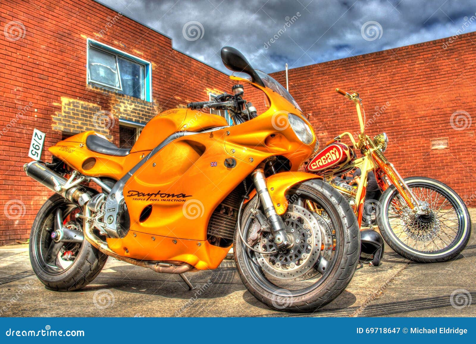 Motociclo Costruito Inglese Di Triumph Fotografia Editoriale - Immagine ...