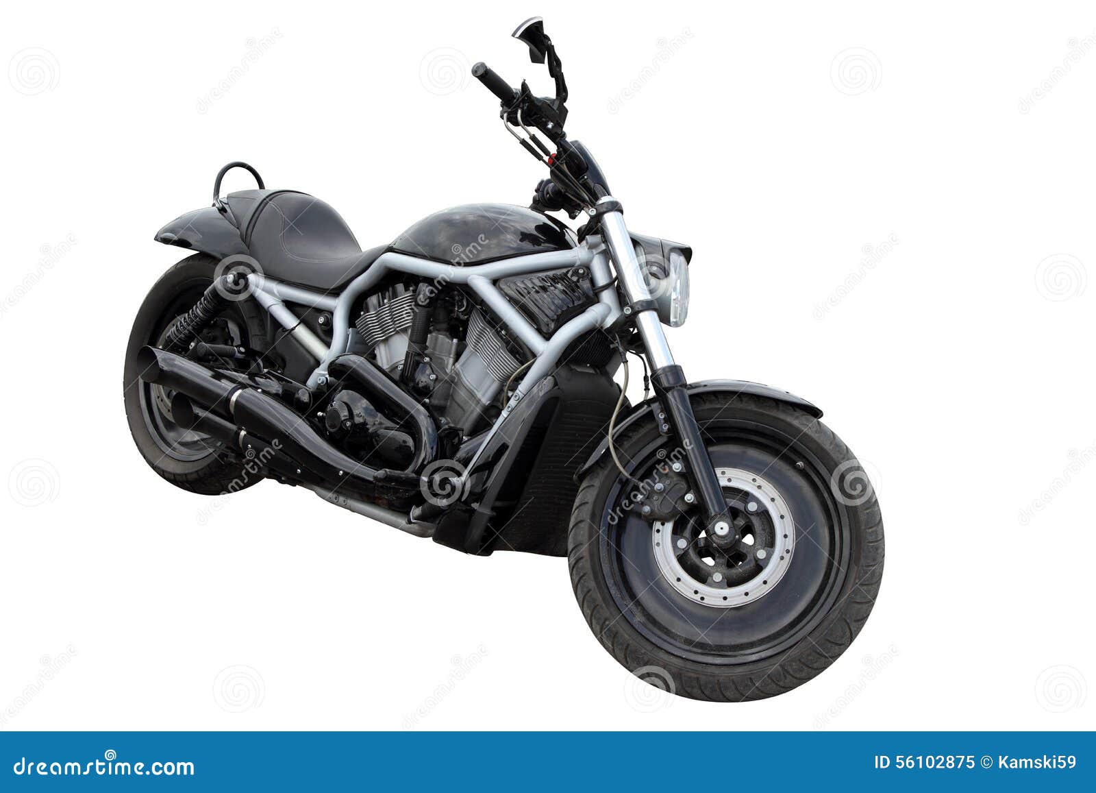 Motociclo moderno nero immagine stock. Immagine di sport - 56102875