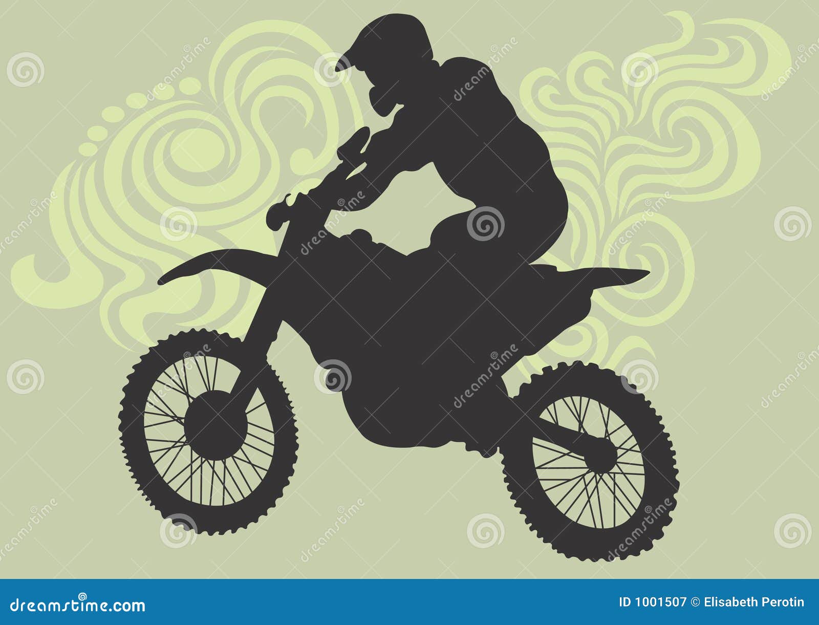 Motocross Cartoon Vector | CartoonDealer.com #1001507