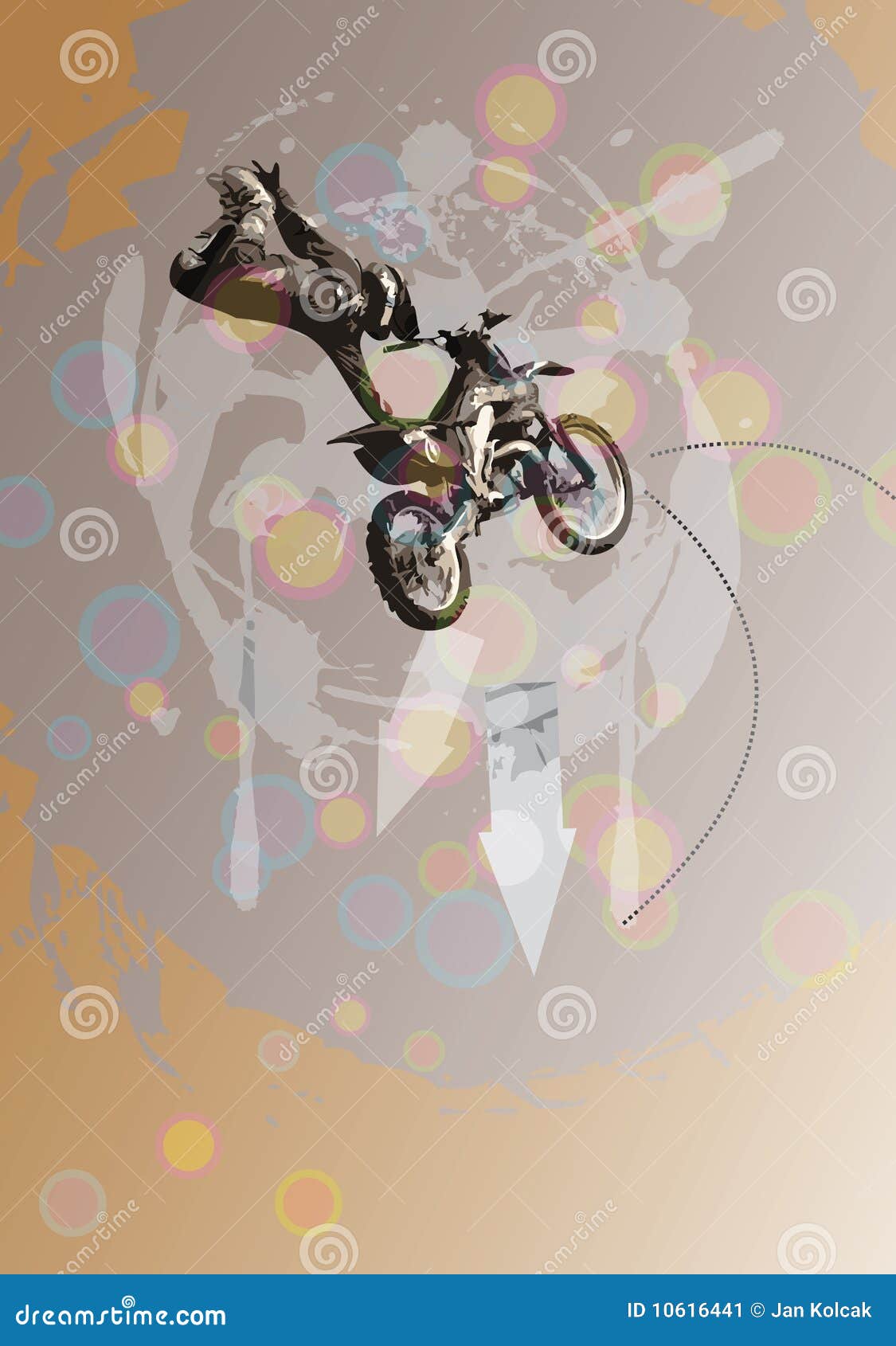 Motocross bike background stock illustration. Illustration of motor ...