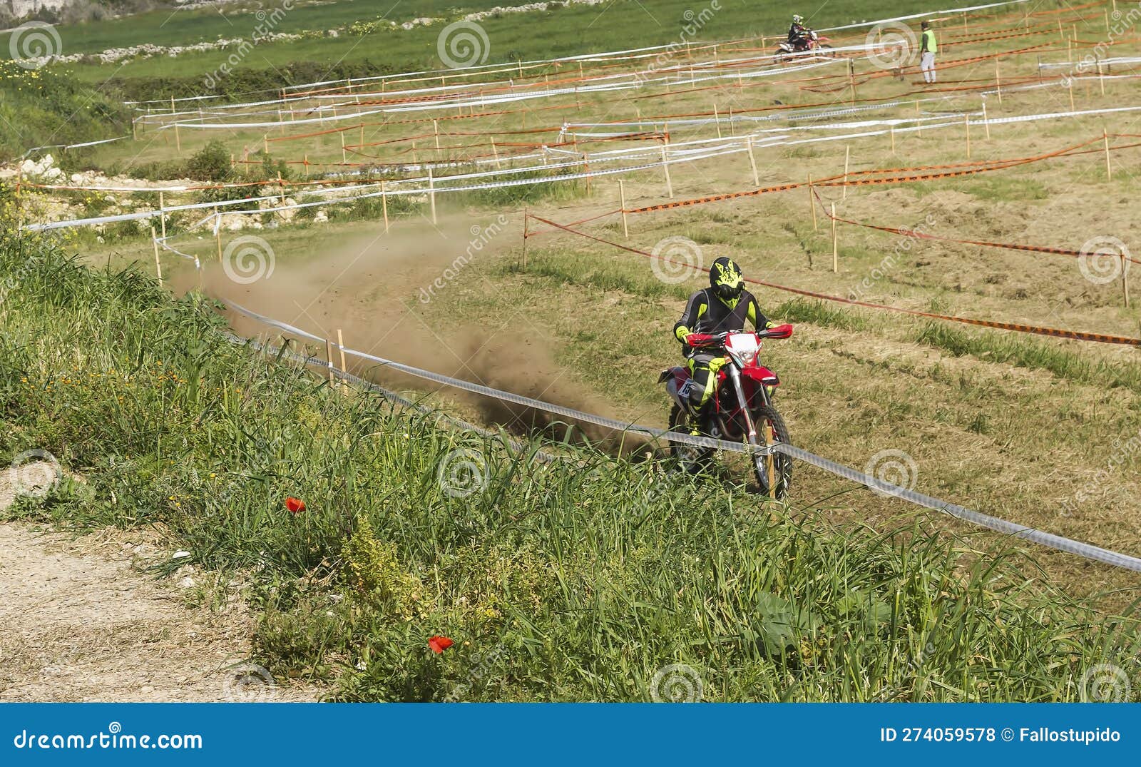 Motocross Driver Competirion Round Stock Photo - Image of championship ...