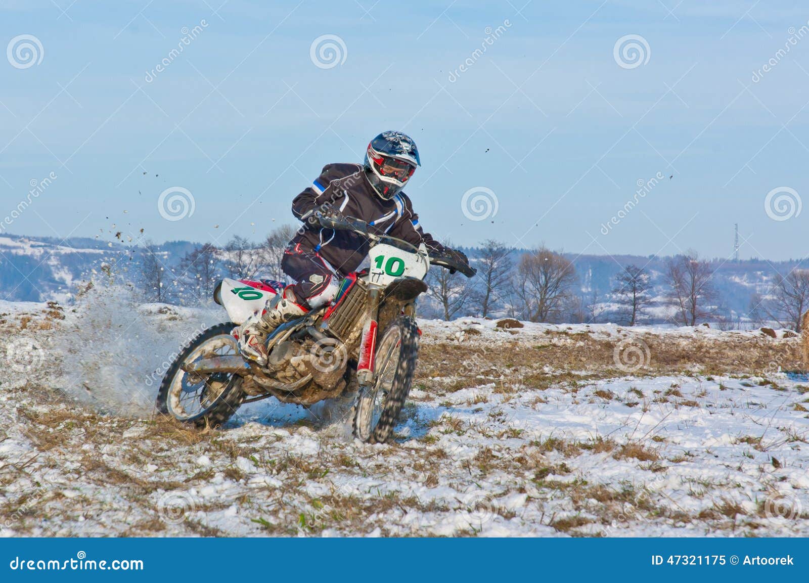 Motocross driver stock image. Image of jump, flight, movemant - 47321175