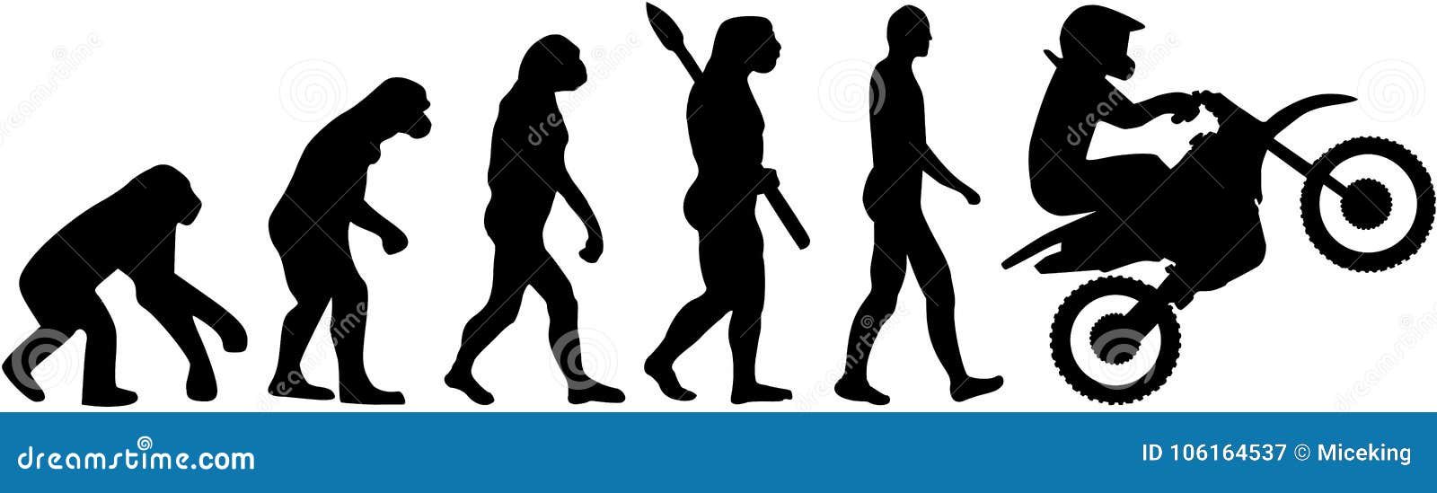 Motocross Evolution stock vector. Illustration of speed - 106164537