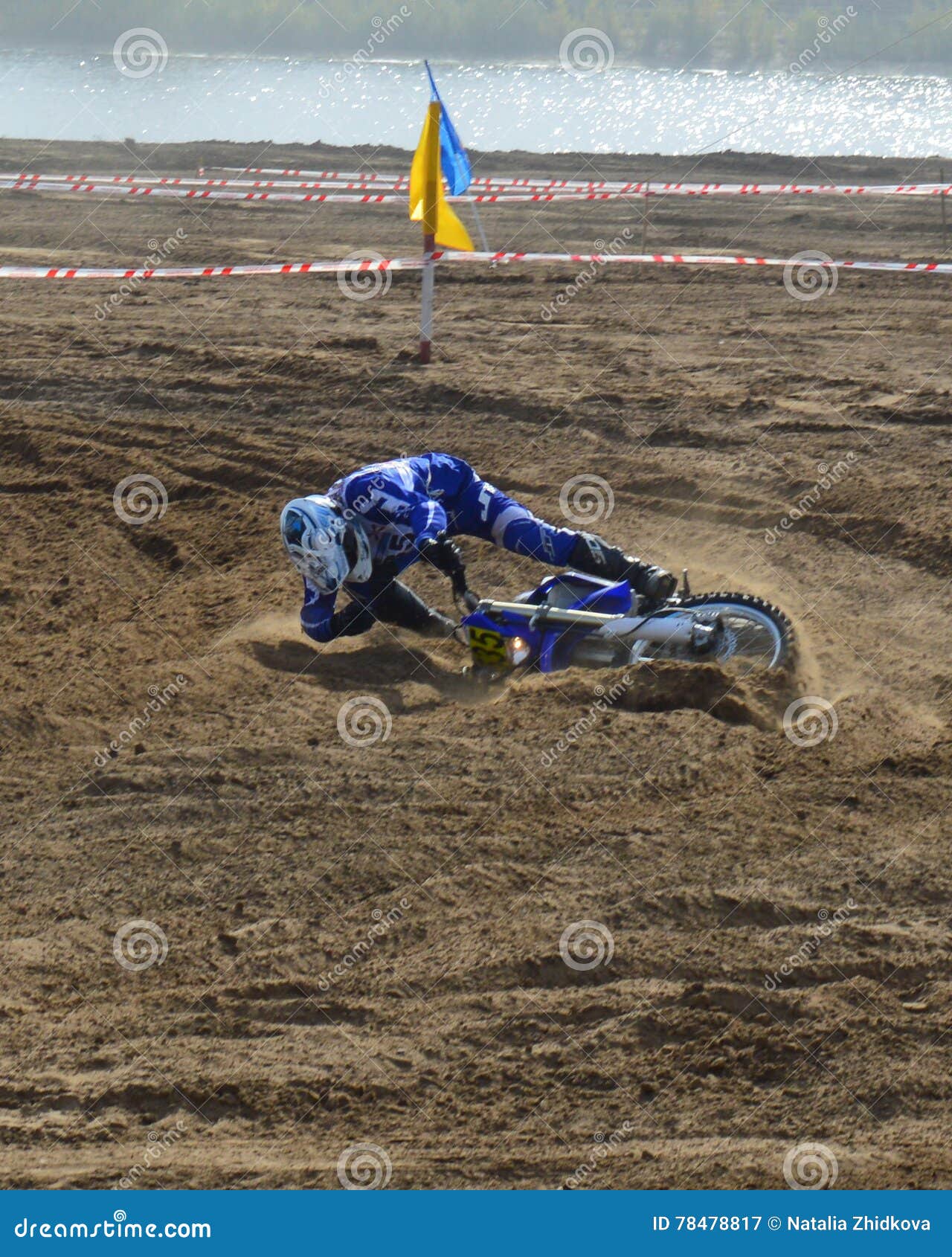Motocross: Fall on the Track Editorial Photography - Image of ...