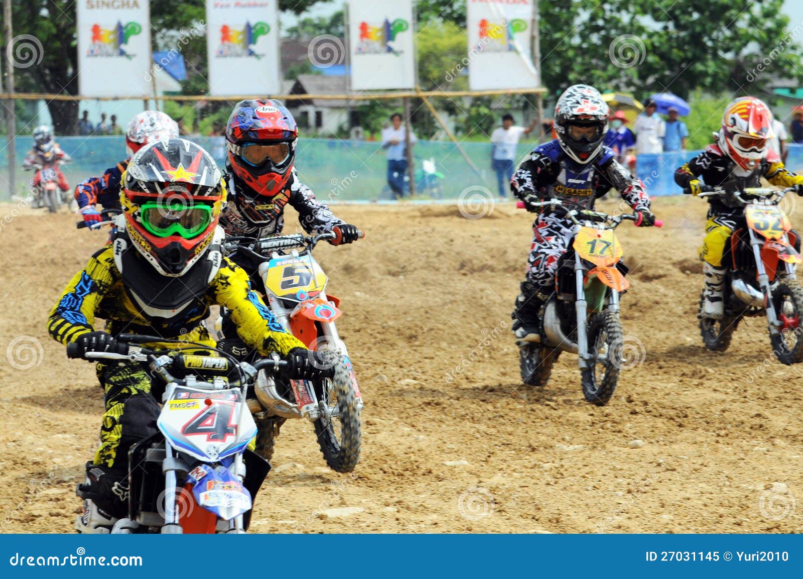 Motocross Junior Championship Editorial Image - Image of scramble, bike ...