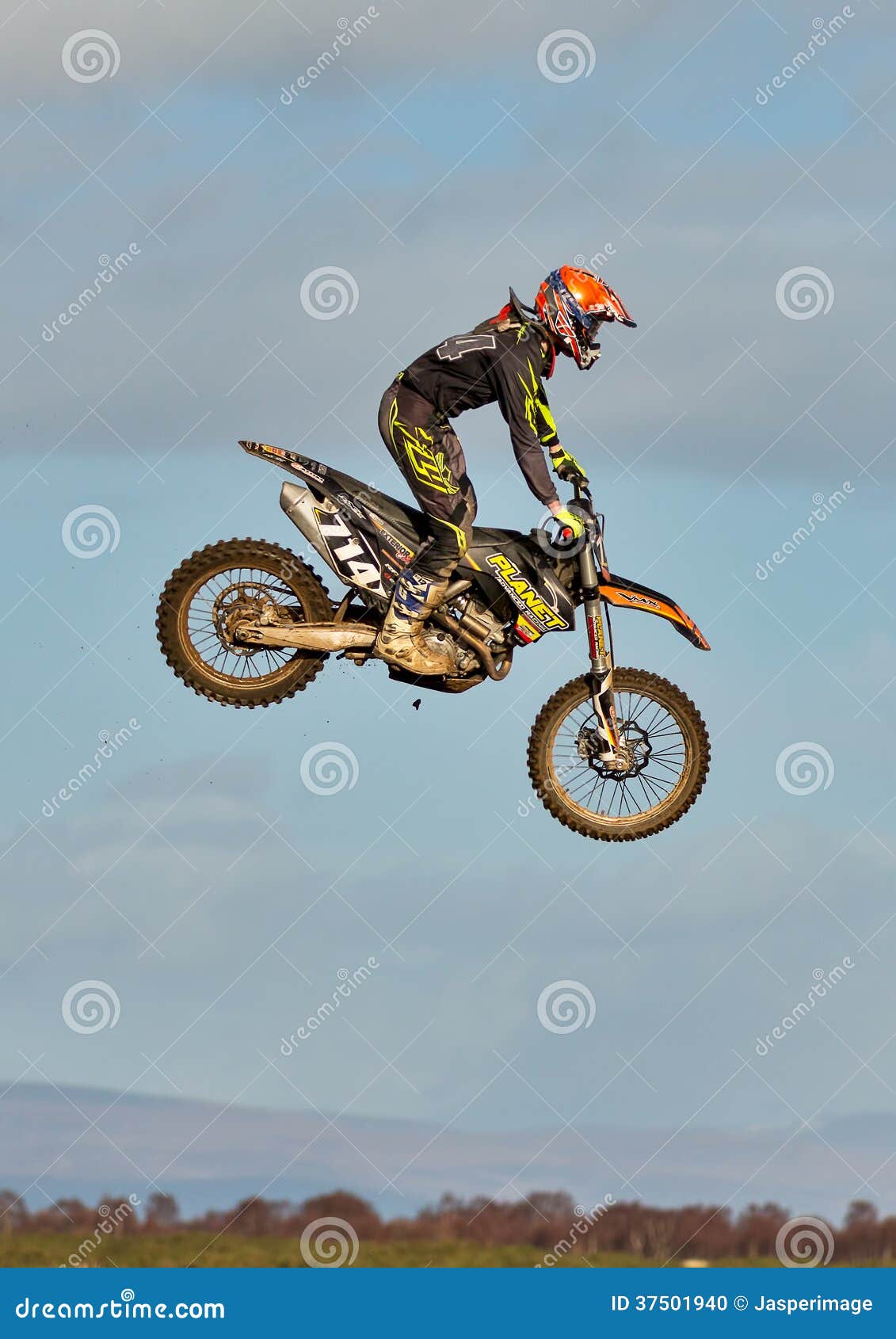 Motocross Practise Participant in Tain MX, Scotland. Editorial Image ...