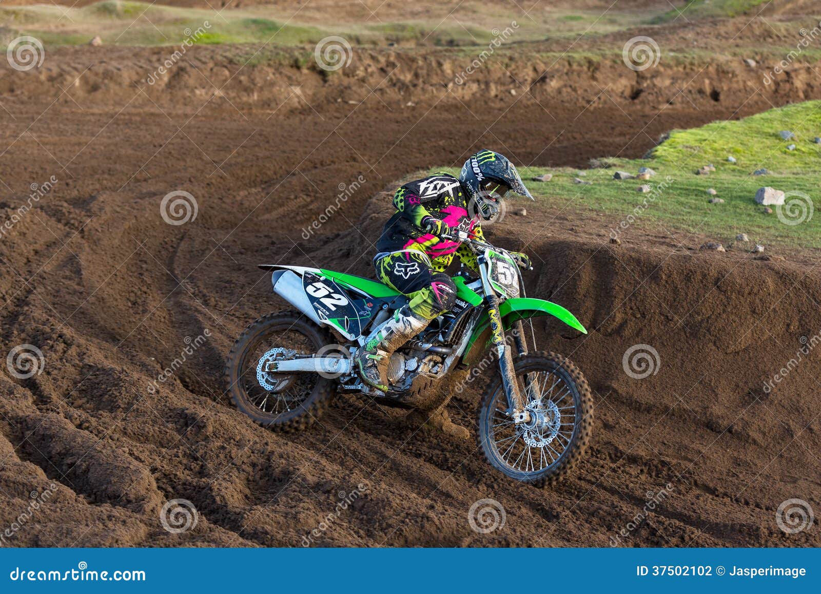 Motocross Practise Participant in Tain MX, Scotland. Editorial ...
