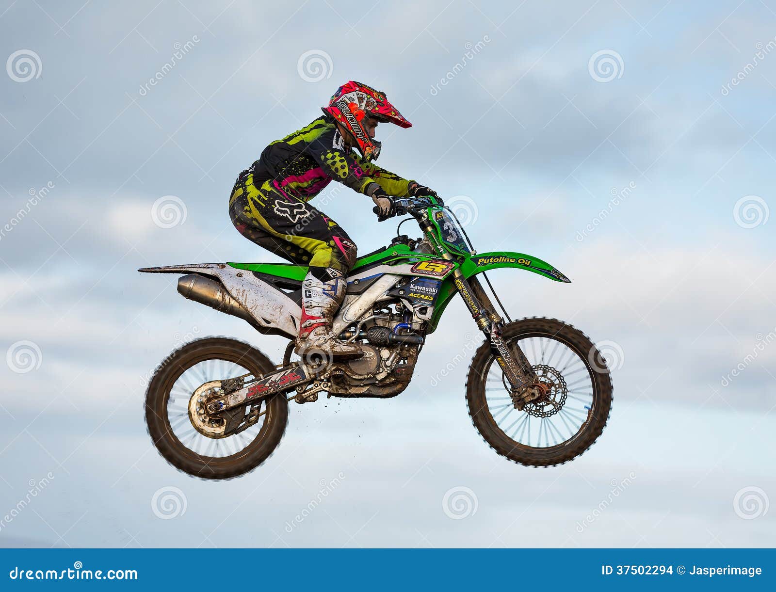 Motocross Practise Participant in Tain MX, Scotland. Editorial Stock ...
