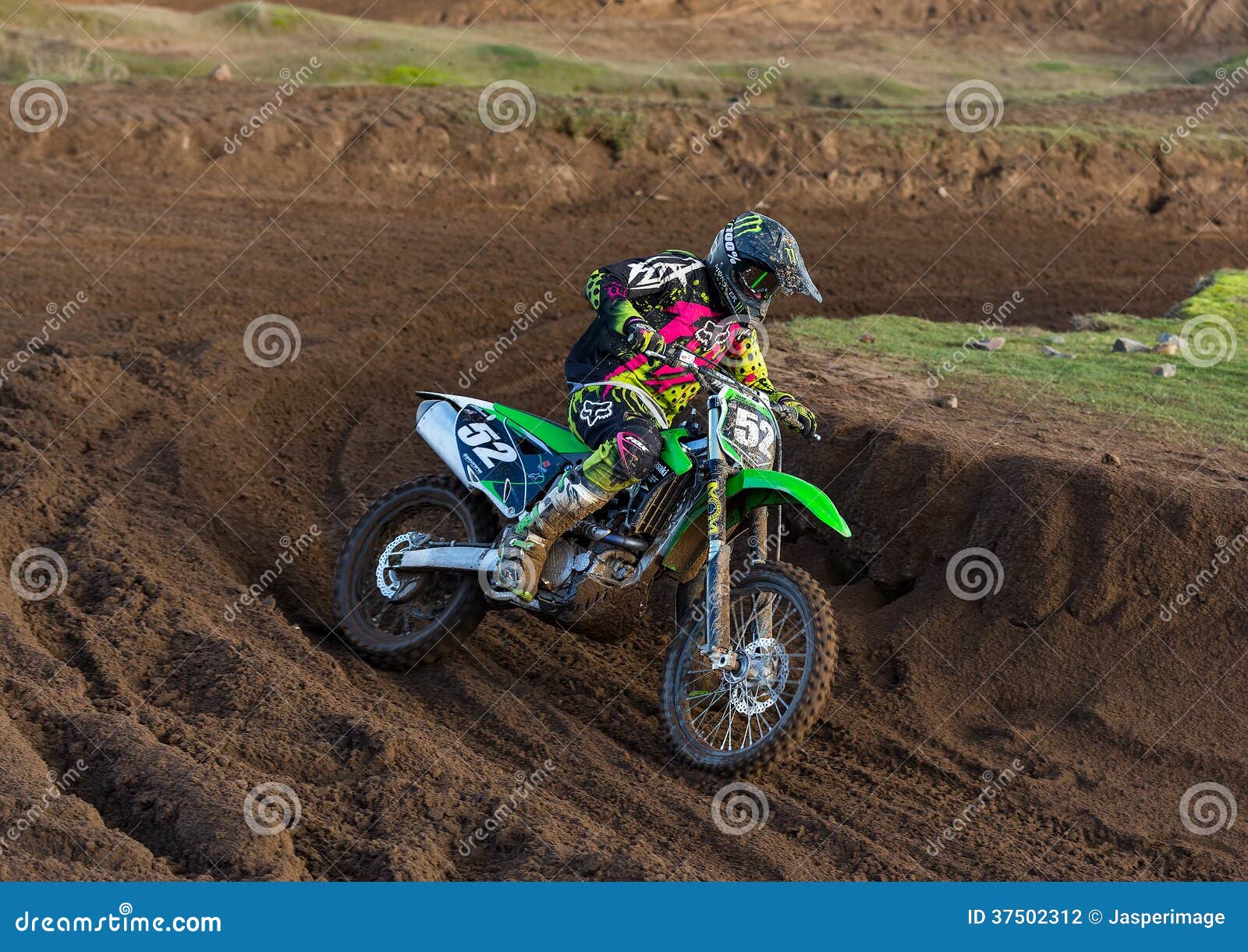 Motocross Practise Participant in Tain MX, Scotland. Editorial ...