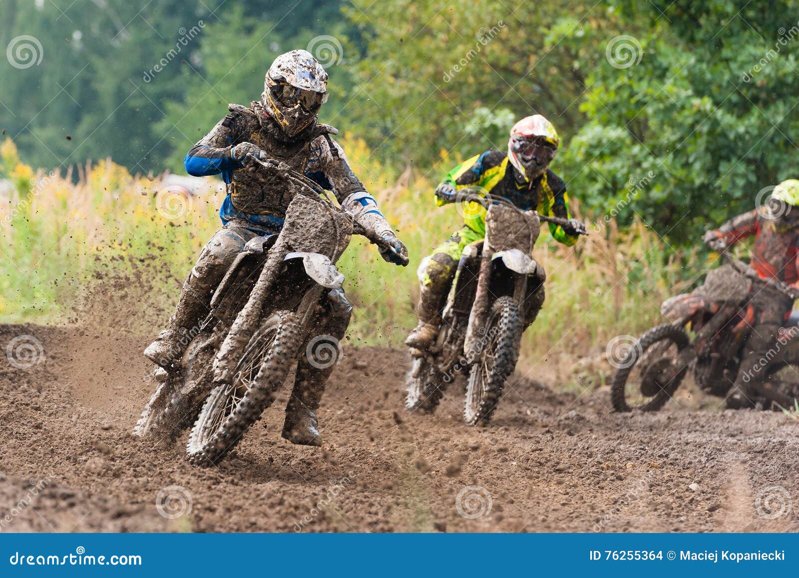 Motocross Race Mud Rider stock photo. Image of action - 76255364