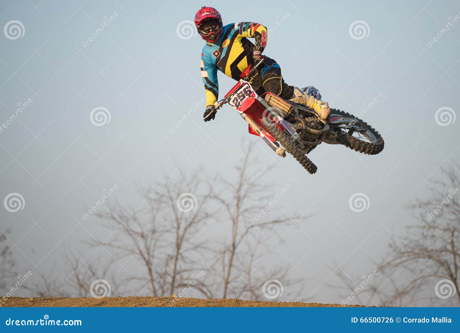 Motocross Rider Jump stock photo. Image of active, freestyle - 66500726
