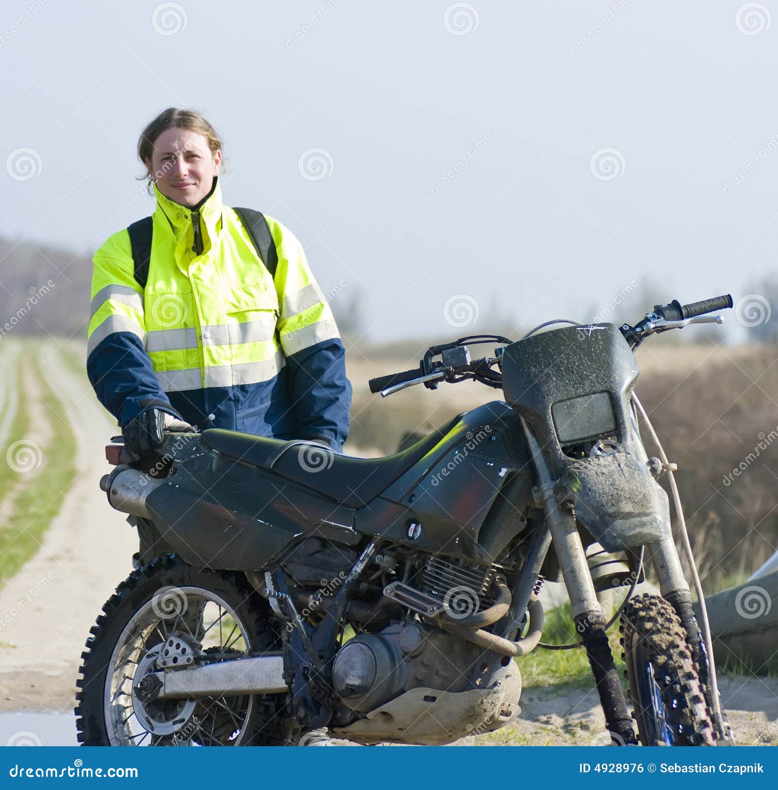 Motocross rider portrait stock photo. Image of portrait - 4928976