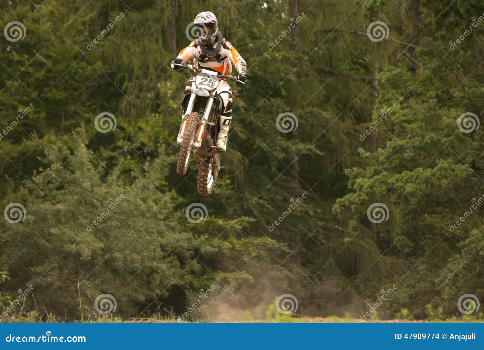 Motocross Riders in the Jump Editorial Stock Image - Image of race ...