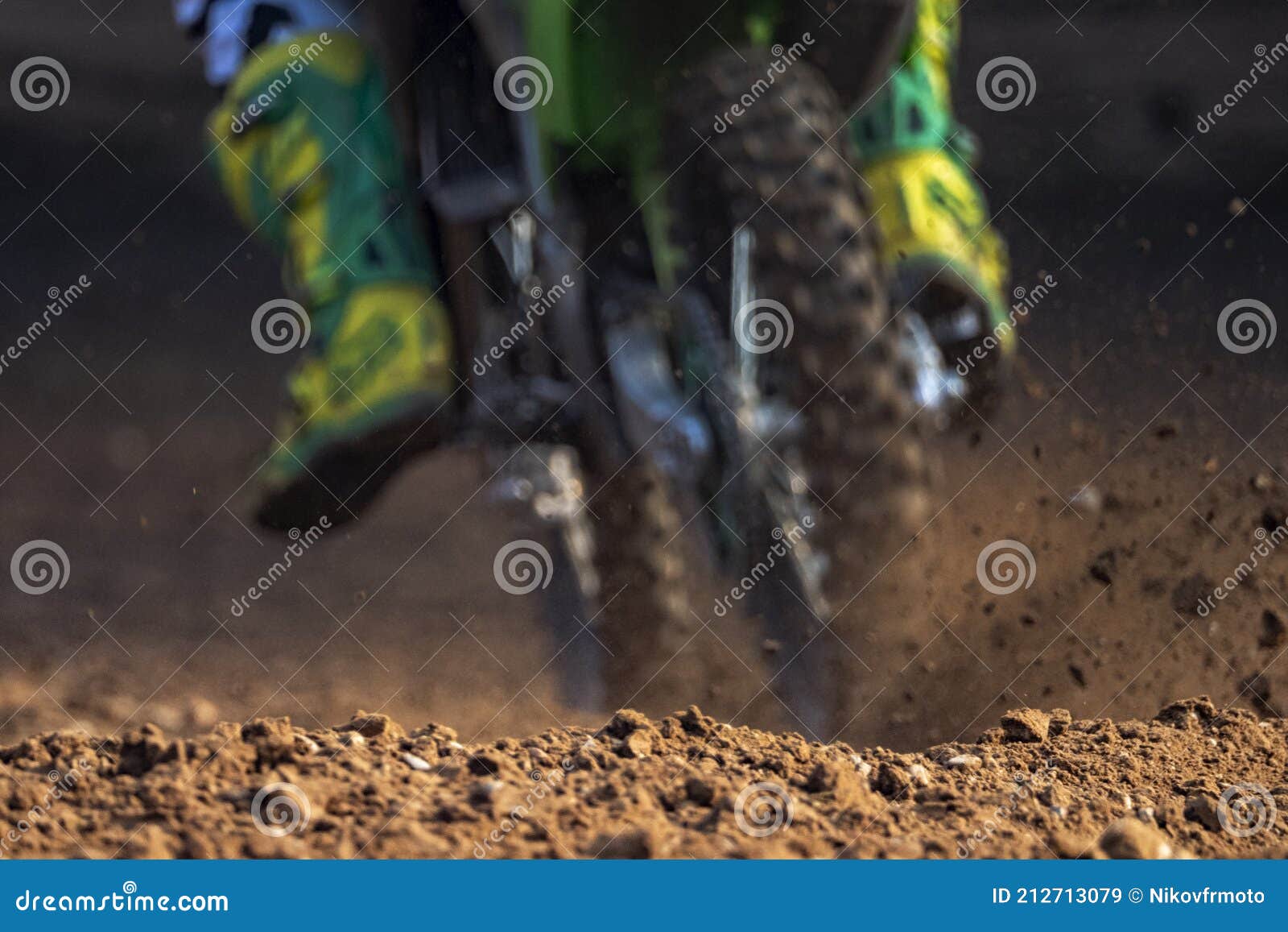 Motocross scene on a trail stock image. Image of racer - 212713079