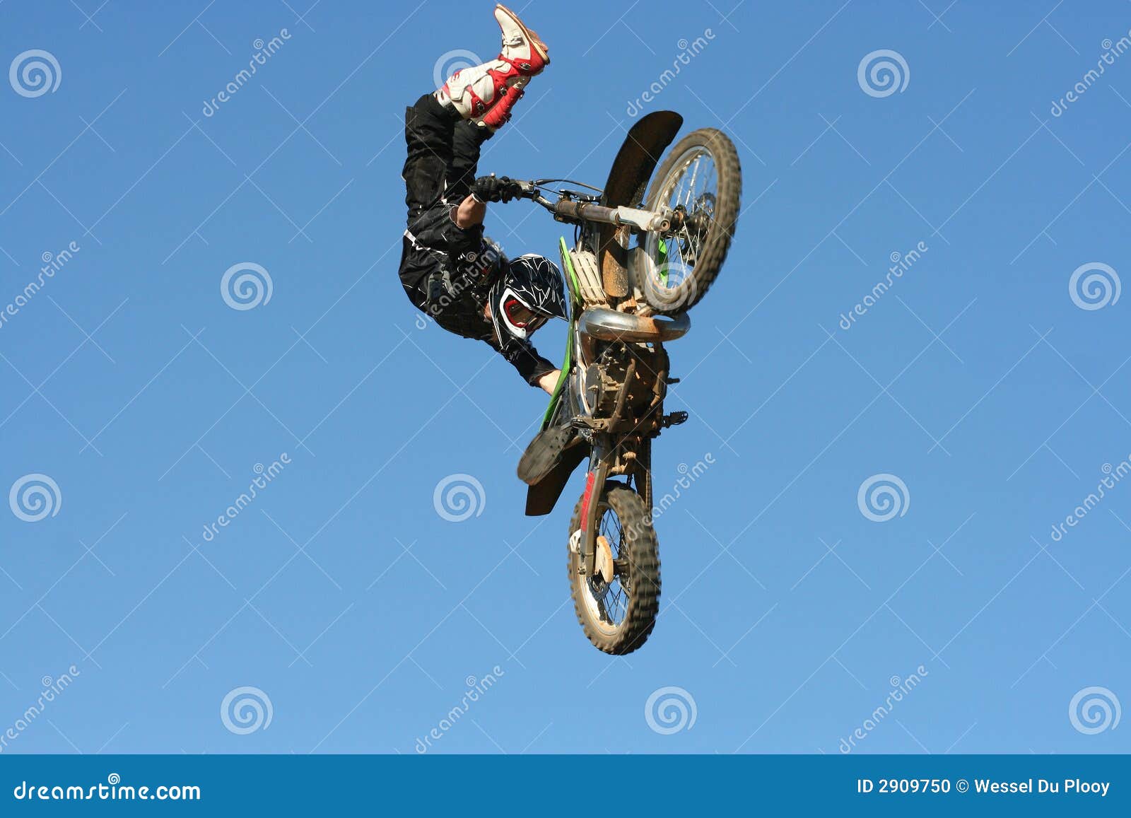 Motocross Stunt stock photo. Image of edge, gear, courage - 2909750