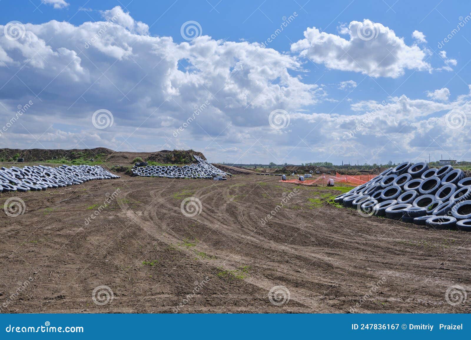 Motocross Track Has Been Built for Motocross Conducted on Rough Terrain ...