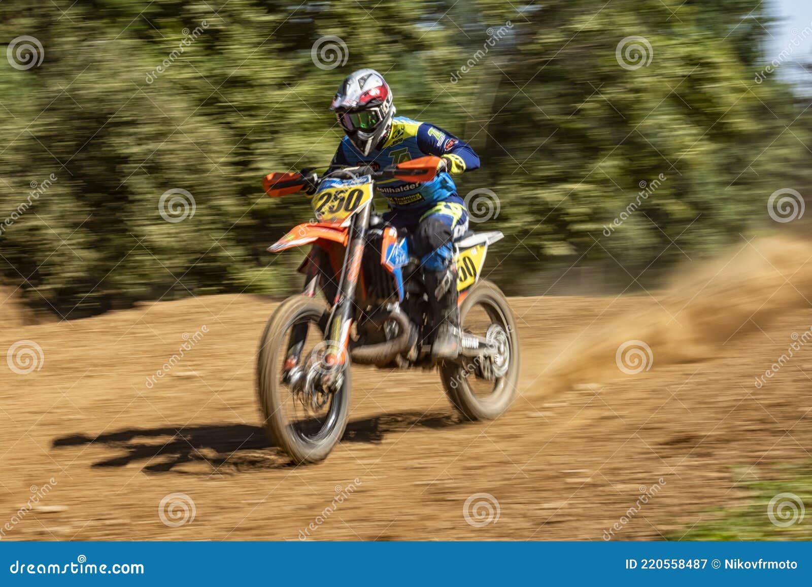 Motocross training scene editorial photography. Image of powerful ...