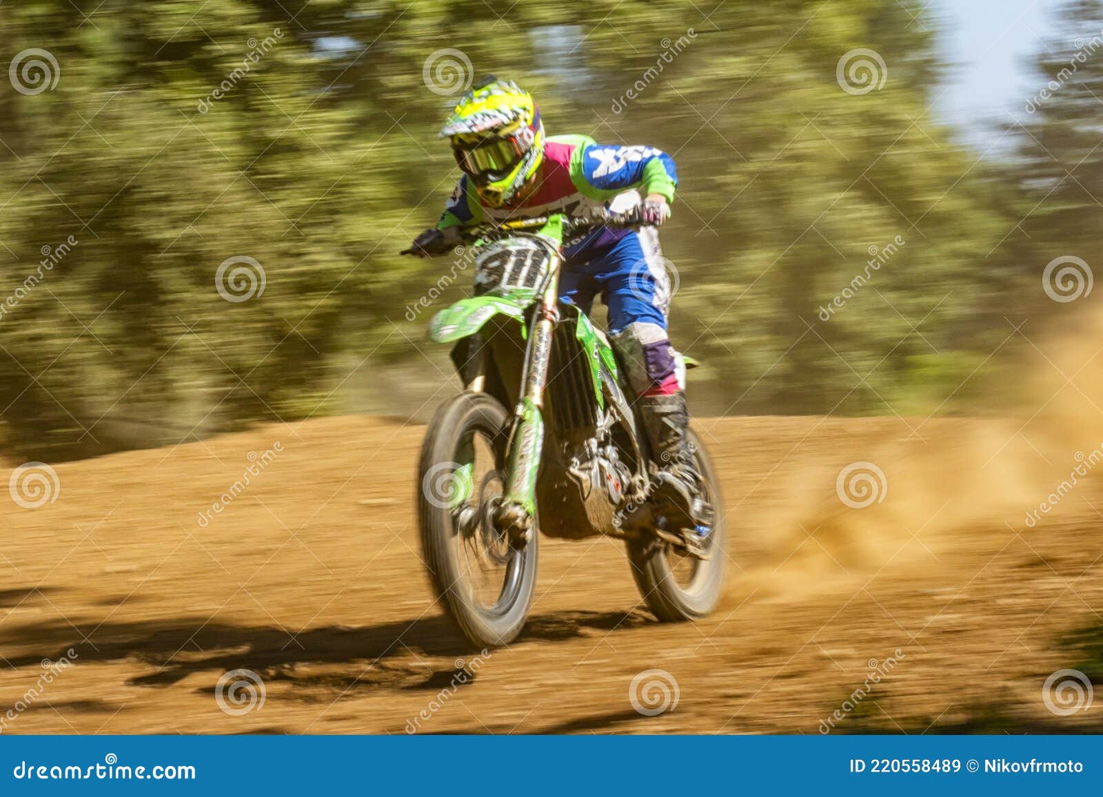 Motocross training scene editorial stock image. Image of gear - 220558489