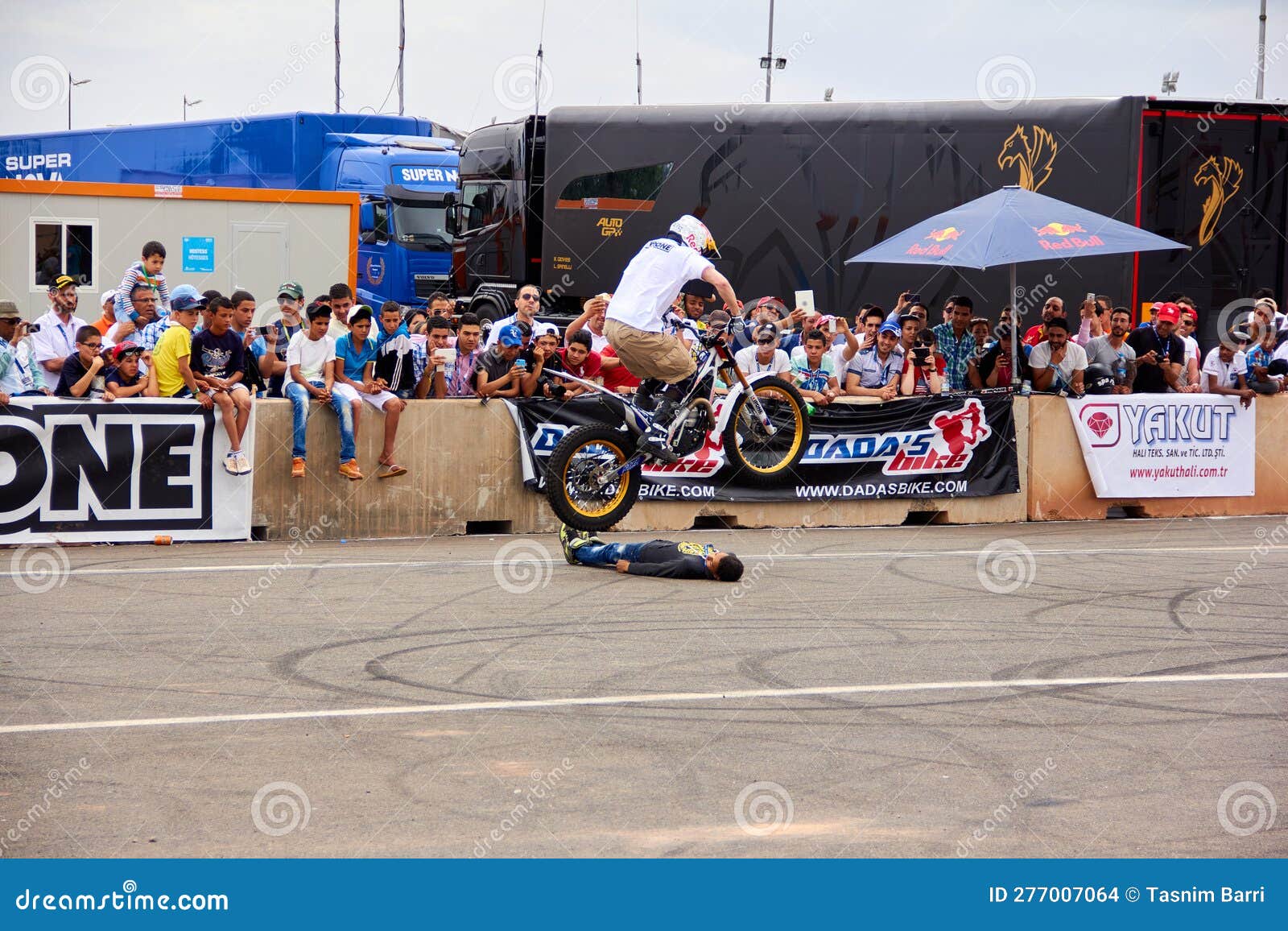 MotoGP Rider in Action at Marrakech MotoGP 2014 Editorial Stock Image ...
